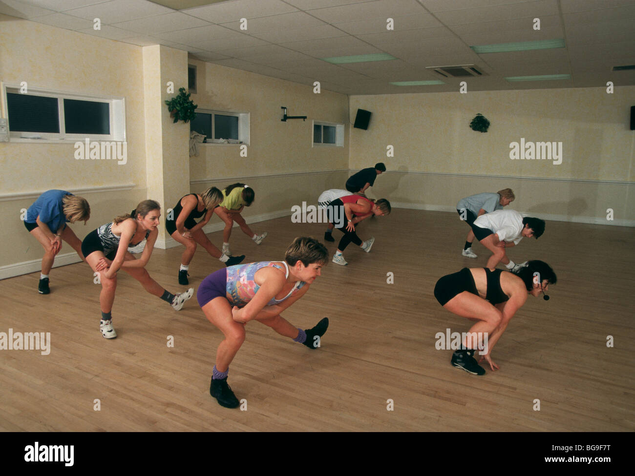 Women participating in a boxercise work out Stock Photo - Alamy
