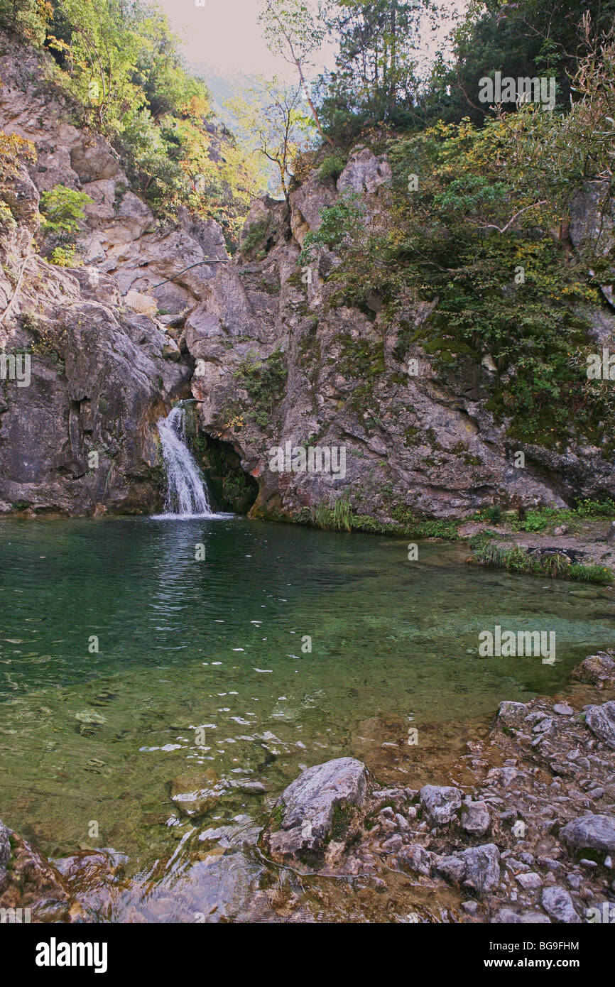 A natural pool on Mount Olympus Greece Stock Photo - Alamy