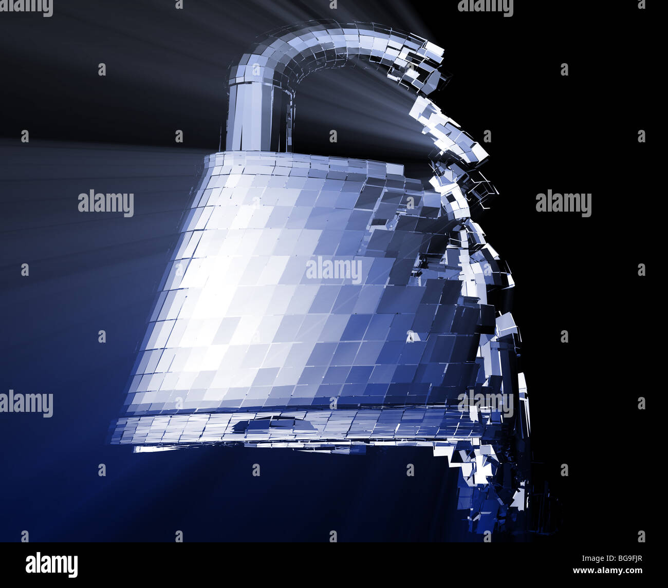 Hacking bypass compromised security with broken lock concept ...