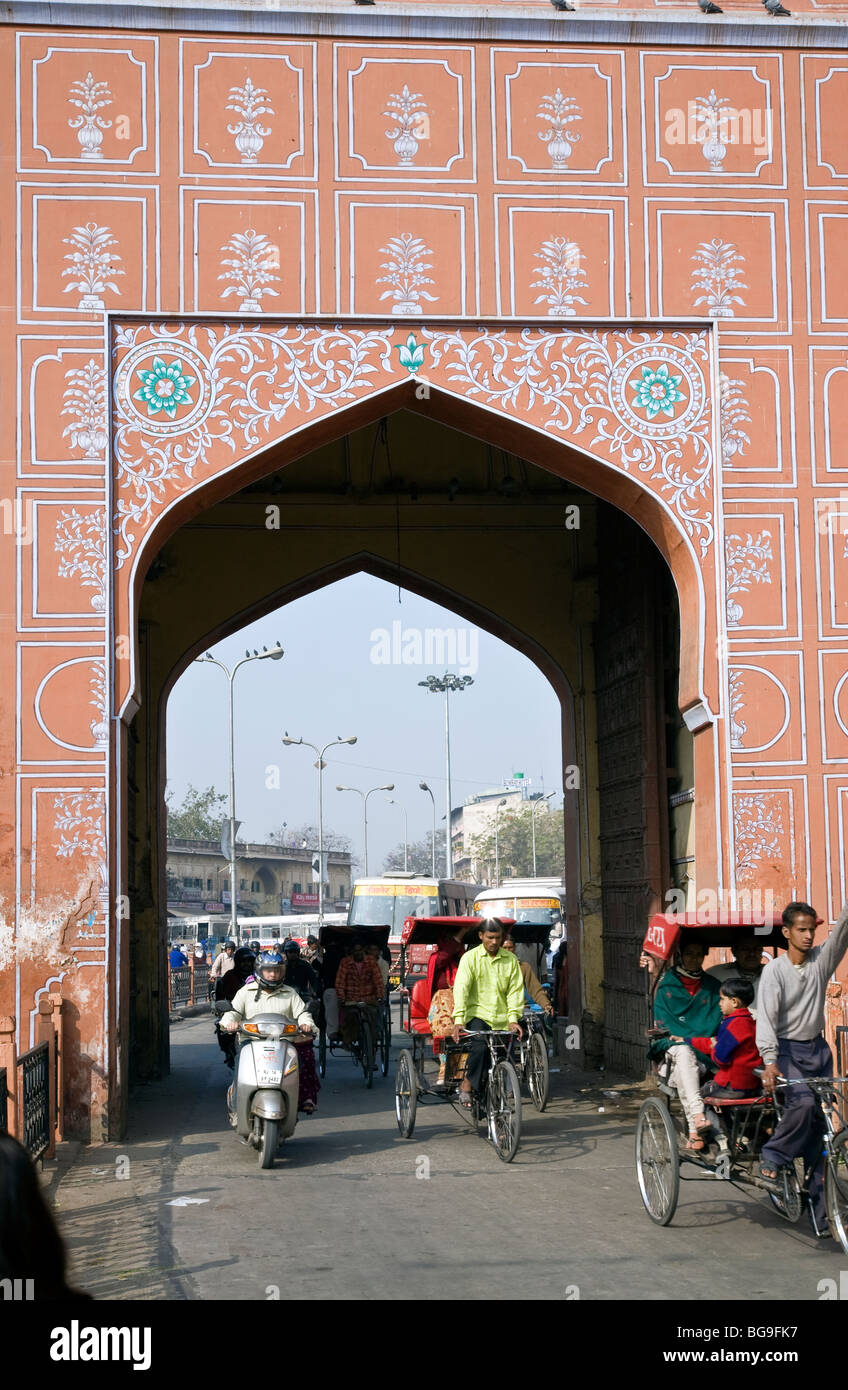 Sanganeri Gate. Jaipur. Rajasthan. India Stock Photo - Alamy
