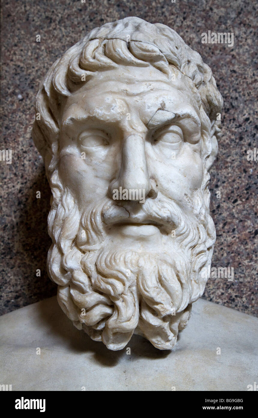 Portrait greek philosopher epikouros in hi-res stock photography and ...