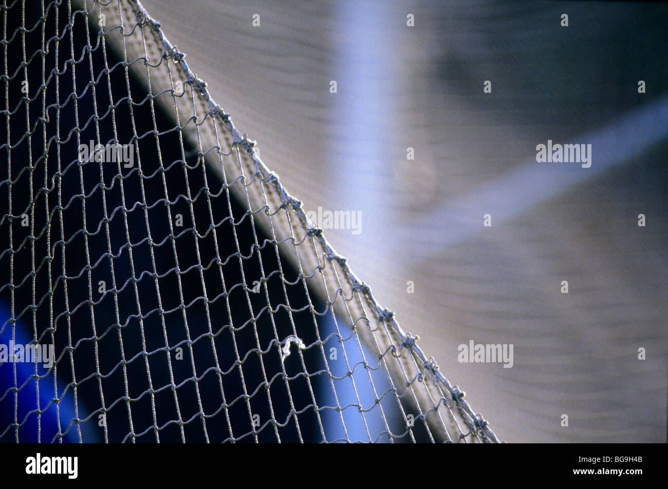 Detail of a football goal net Stock Photo - Alamy
