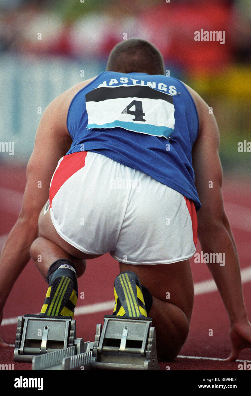 Sprinter starting block hi-res stock photography and images - Alamy