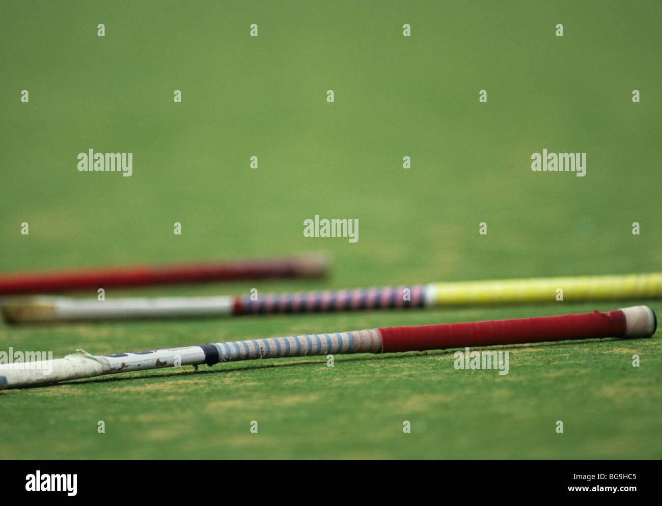 Field hockey sticks Stock Photo - Alamy