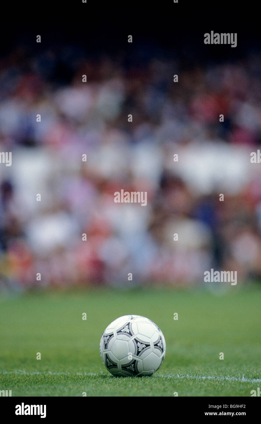 Football on a pitch Stock Photo - Alamy