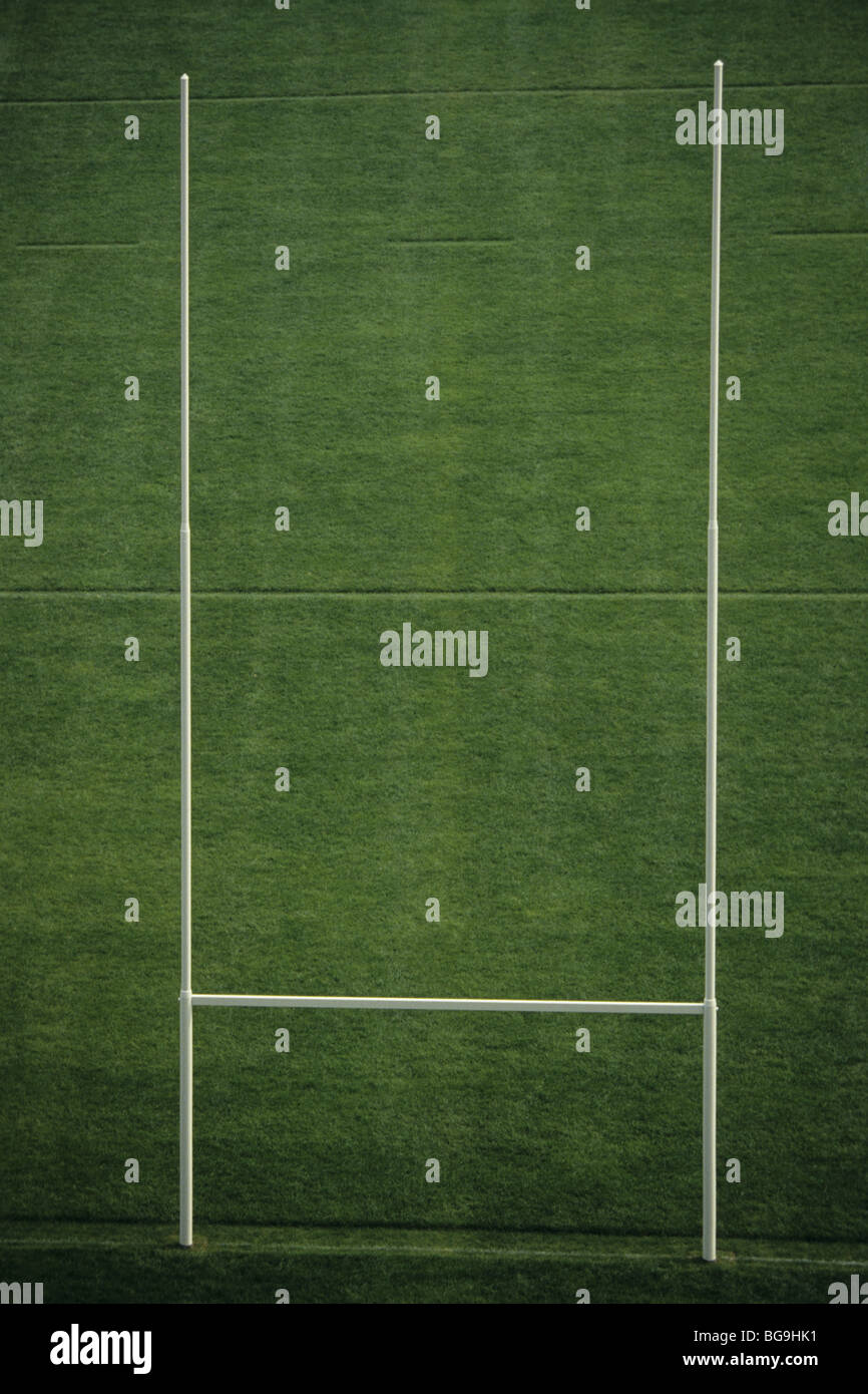 Rugby goal post Stock Photo - Alamy