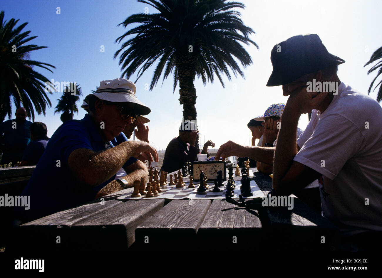 Playing chess at the beach hi-res stock photography and images - Alamy