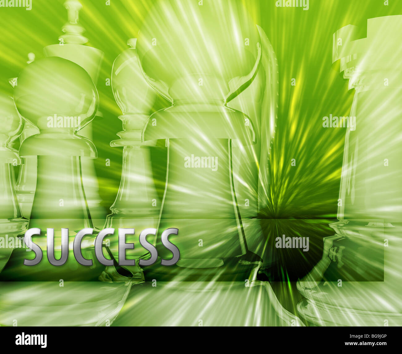 Abstract success business strategy management chess themed illustration ...