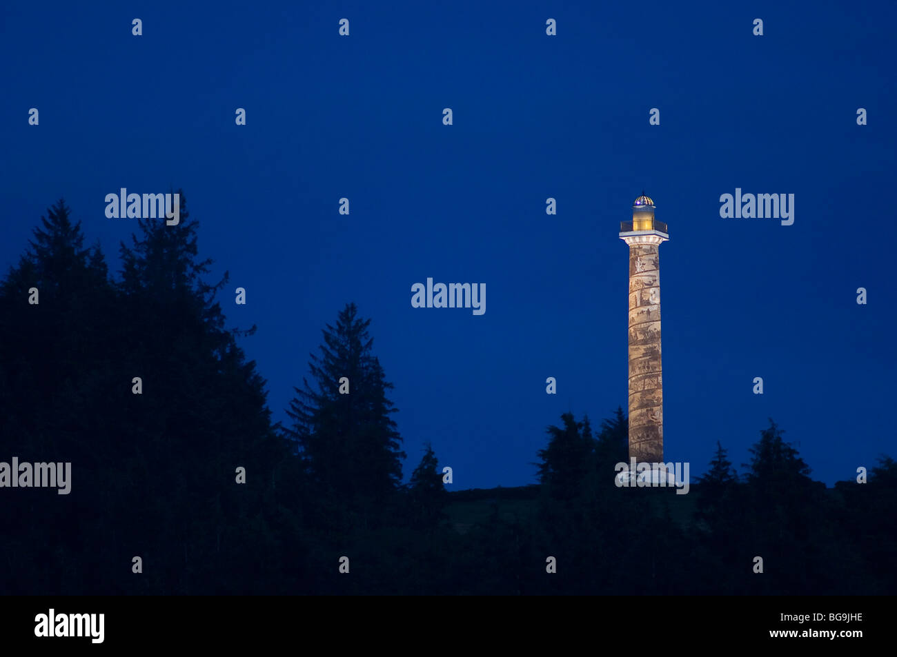 Astoria column at night hi-res stock photography and images - Alamy