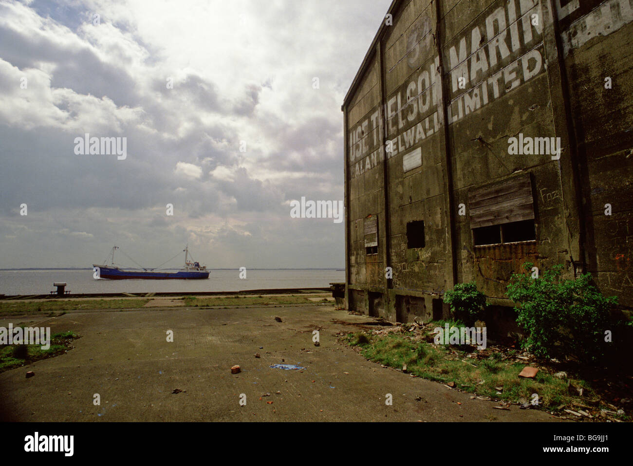 Hull Docks in disrepair, England Stock Photo - Alamy