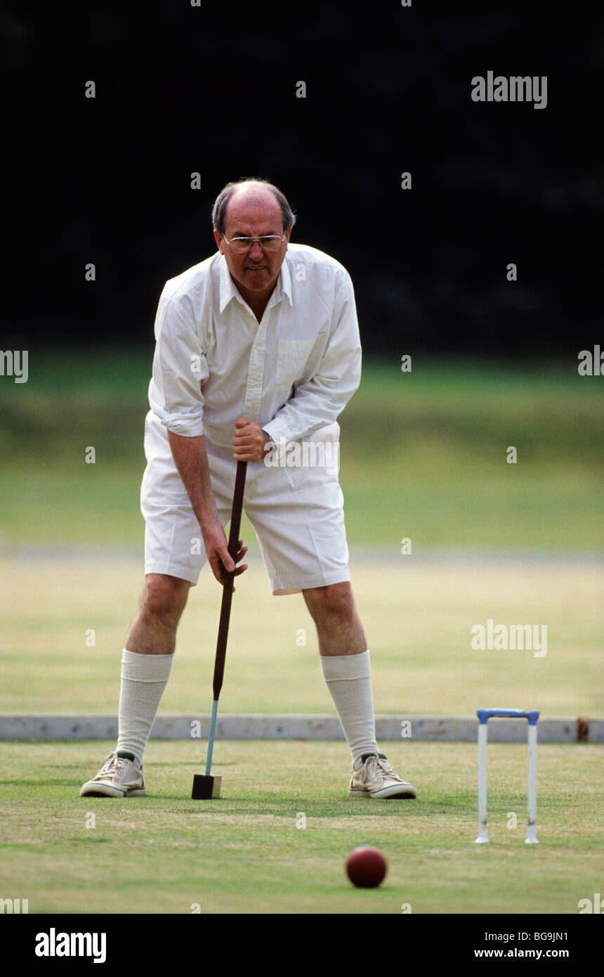 Playing croquet hi-res stock photography and images - Alamy