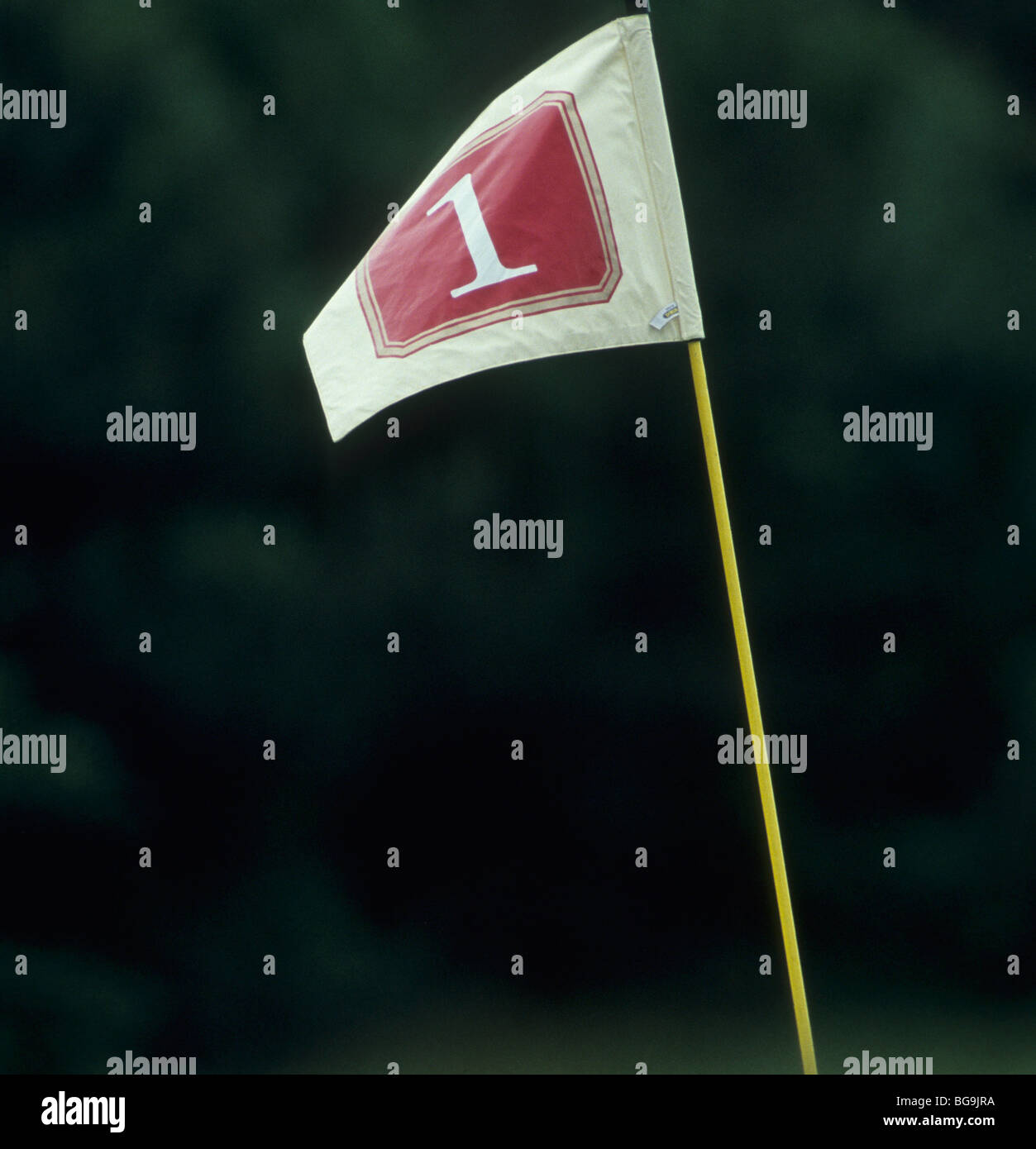 Golf flag very windy hi-res stock photography and images - Alamy