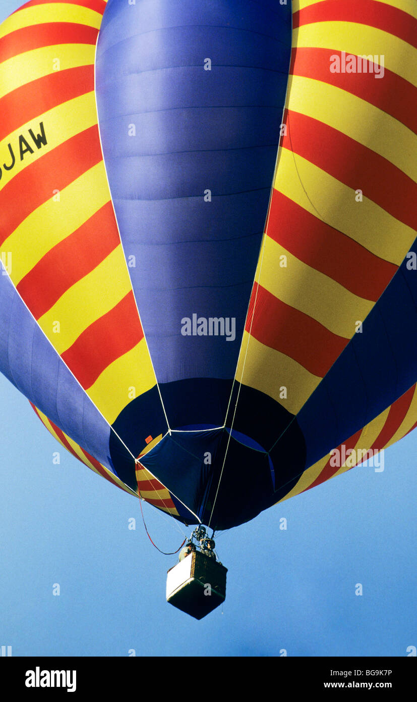 Hot air balloon in flight Stock Photo - Alamy