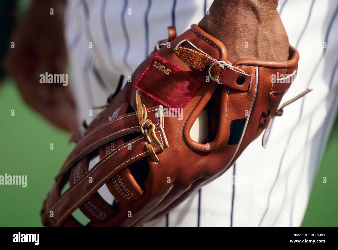 Baseball glove detail hi-res stock photography and images - Alamy