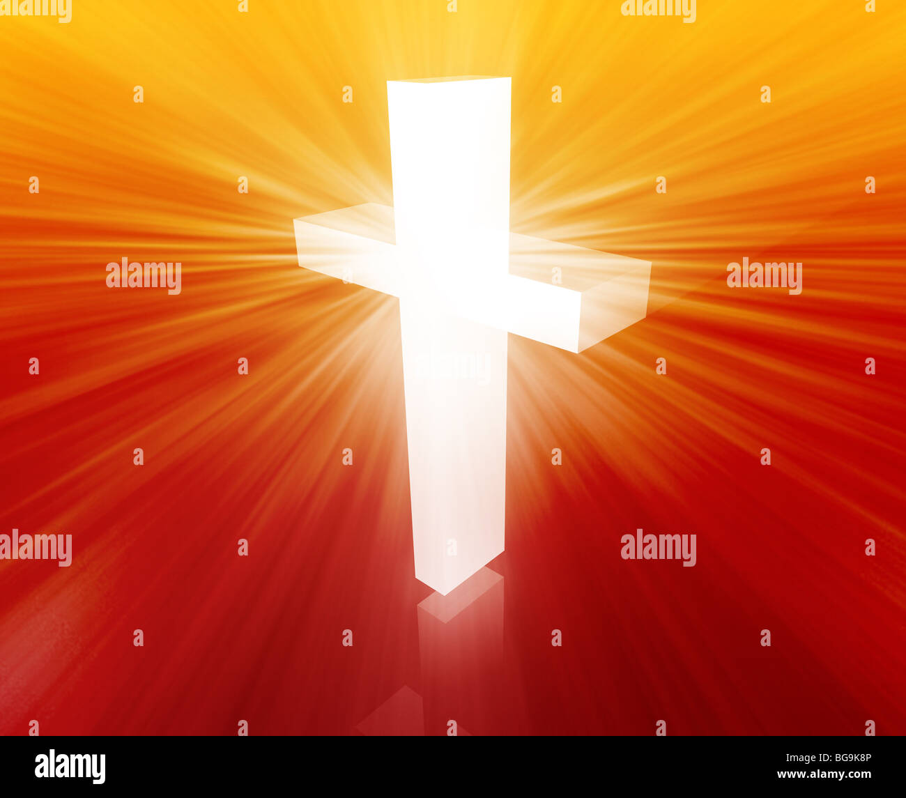 Christian church cross, religious spiritual symbol illustration Stock ...