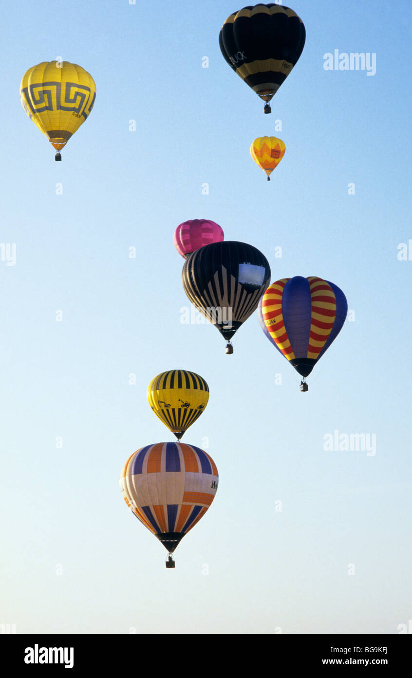 Hot air balloons in flight Stock Photo - Alamy