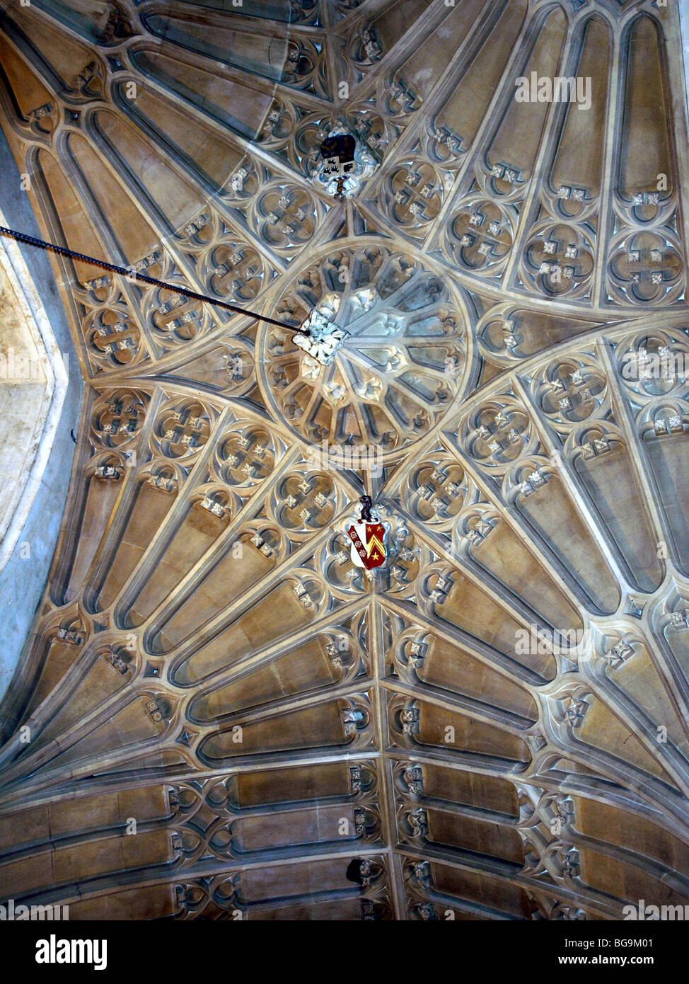 The Gethsemane chapel roof in Bath Abbey,BATH,England,UK Stock Photo ...