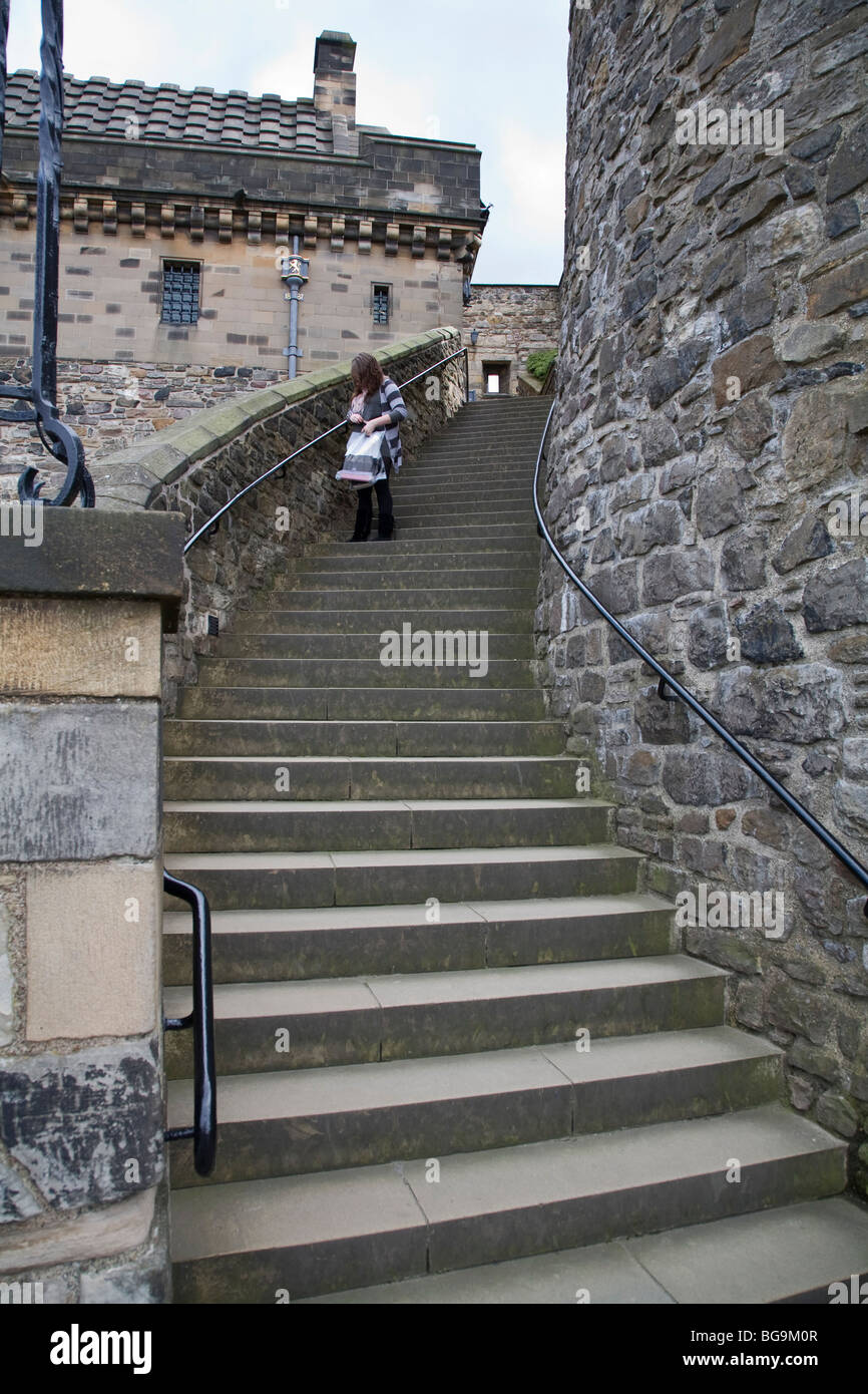 Lang stairs edinburgh castle scotland hi-res stock photography and ...