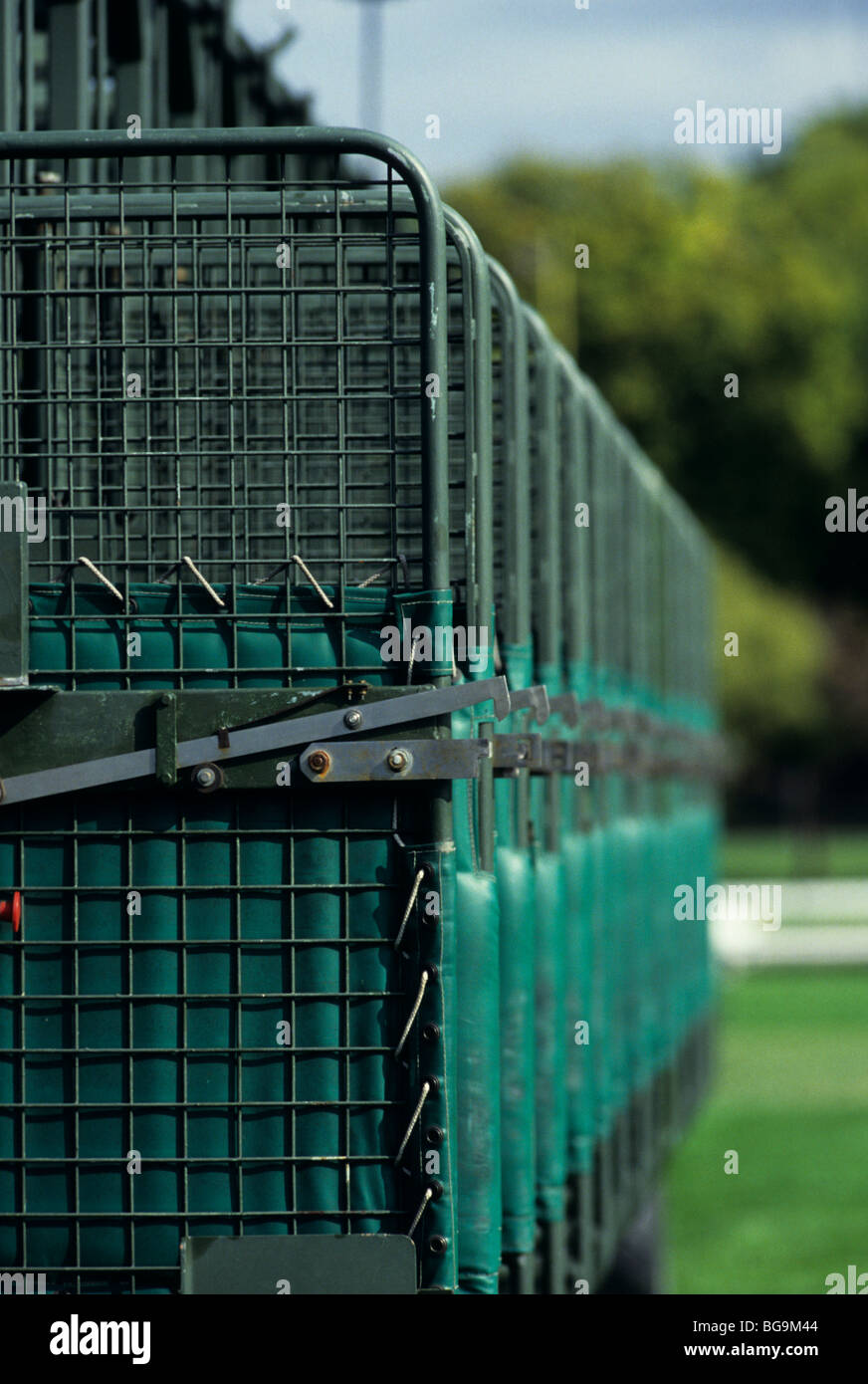 Starting gate on a race track Stock Photo - Alamy