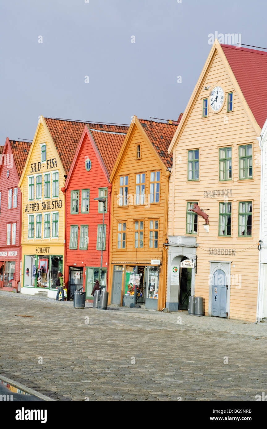 Bryggen in Bergen, Norway Stock Photo - Alamy