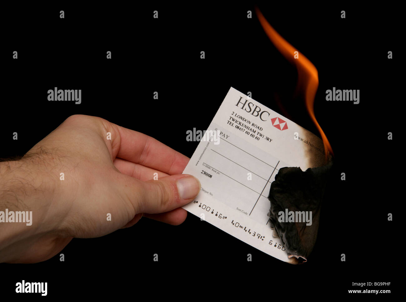 Hsbc bank cheque hi-res stock photography and images - Alamy