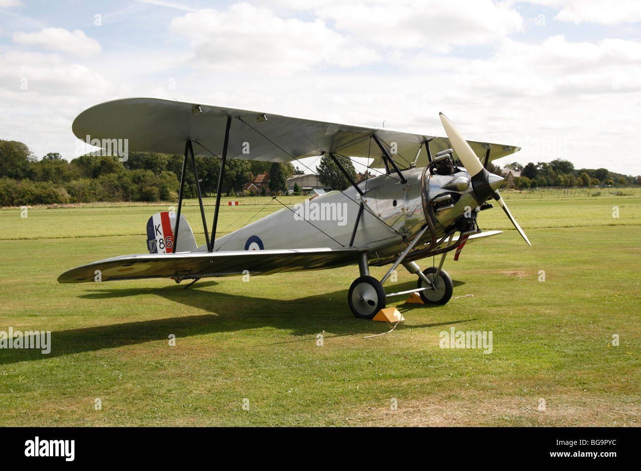 Shuttleworth - Hawker Tomtit RAF trainer -1927. 5 cylinder Armstrong ...