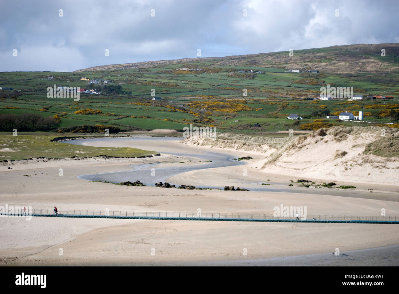Floating bridge at Barley Cove beach, West Cork, Ireland Stock Photo ...