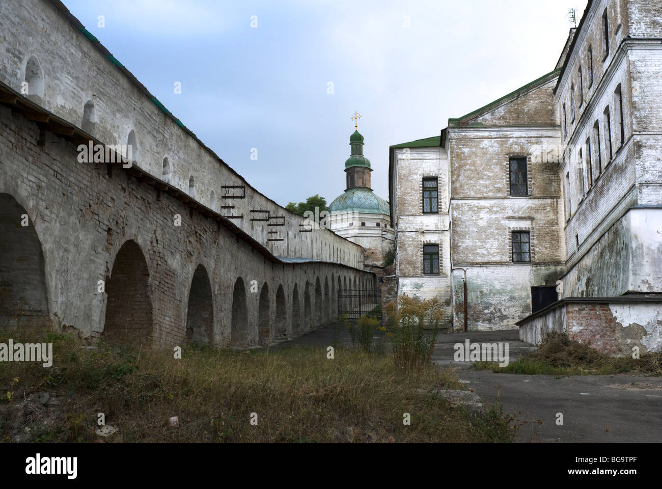Clock tower in Kiev-Pechersk Lavra monastery. Kiev, Ukraine Stock Photo ...