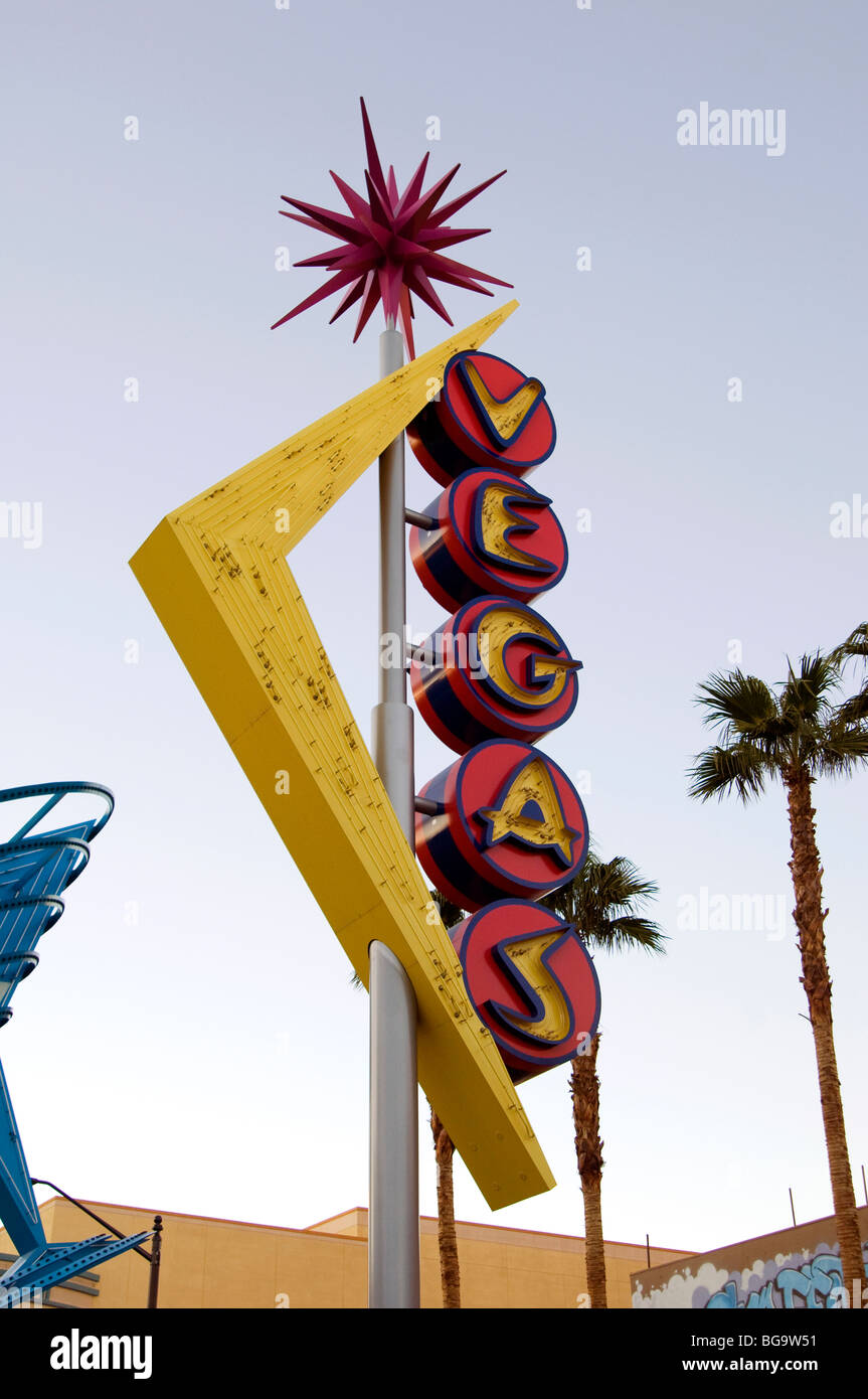 Historic neon sign in Downtown Las Vegas Stock Photo - Alamy