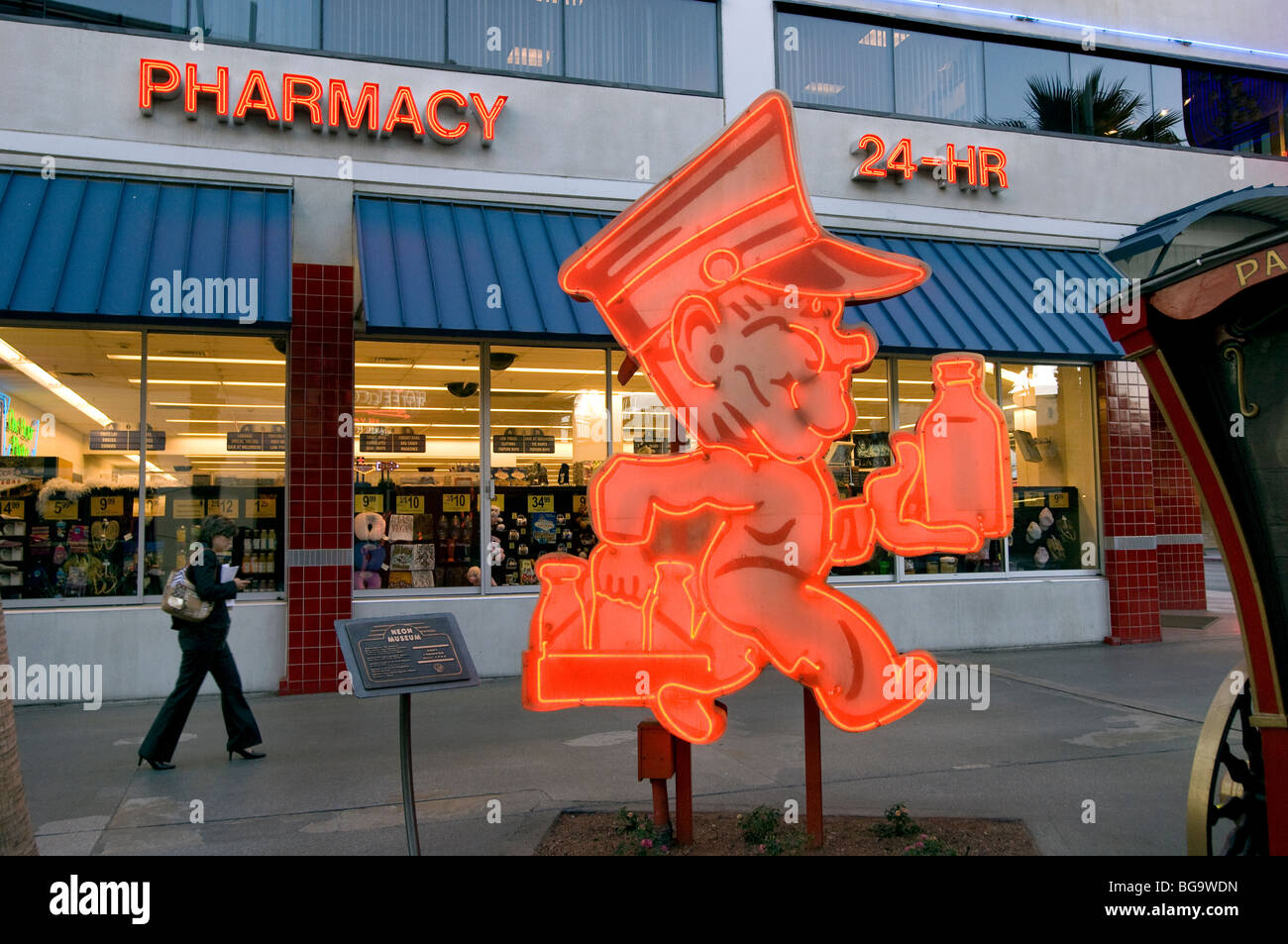 Historic neon sign on display in Las Vegas Stock Photo - Alamy