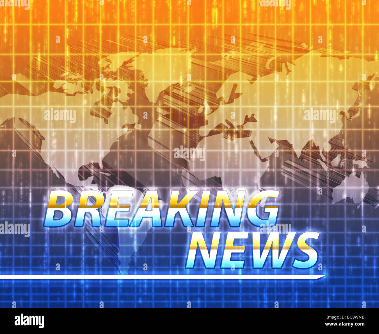 Latest breaking news newsflash splash screen announcement illustration ...