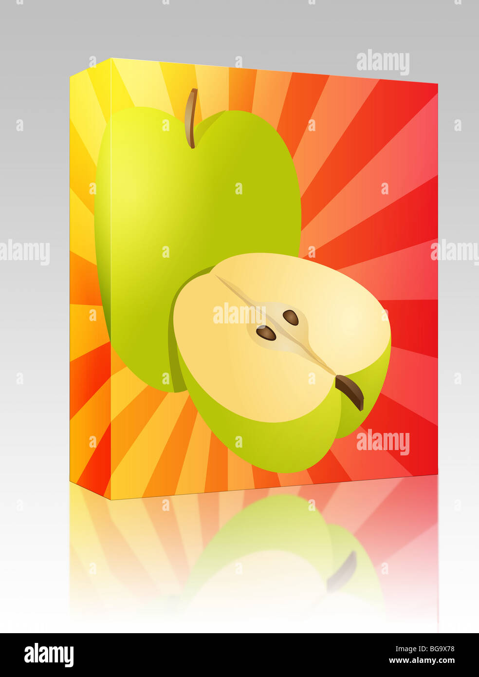 Apple illustration hi-res stock photography and images - Alamy