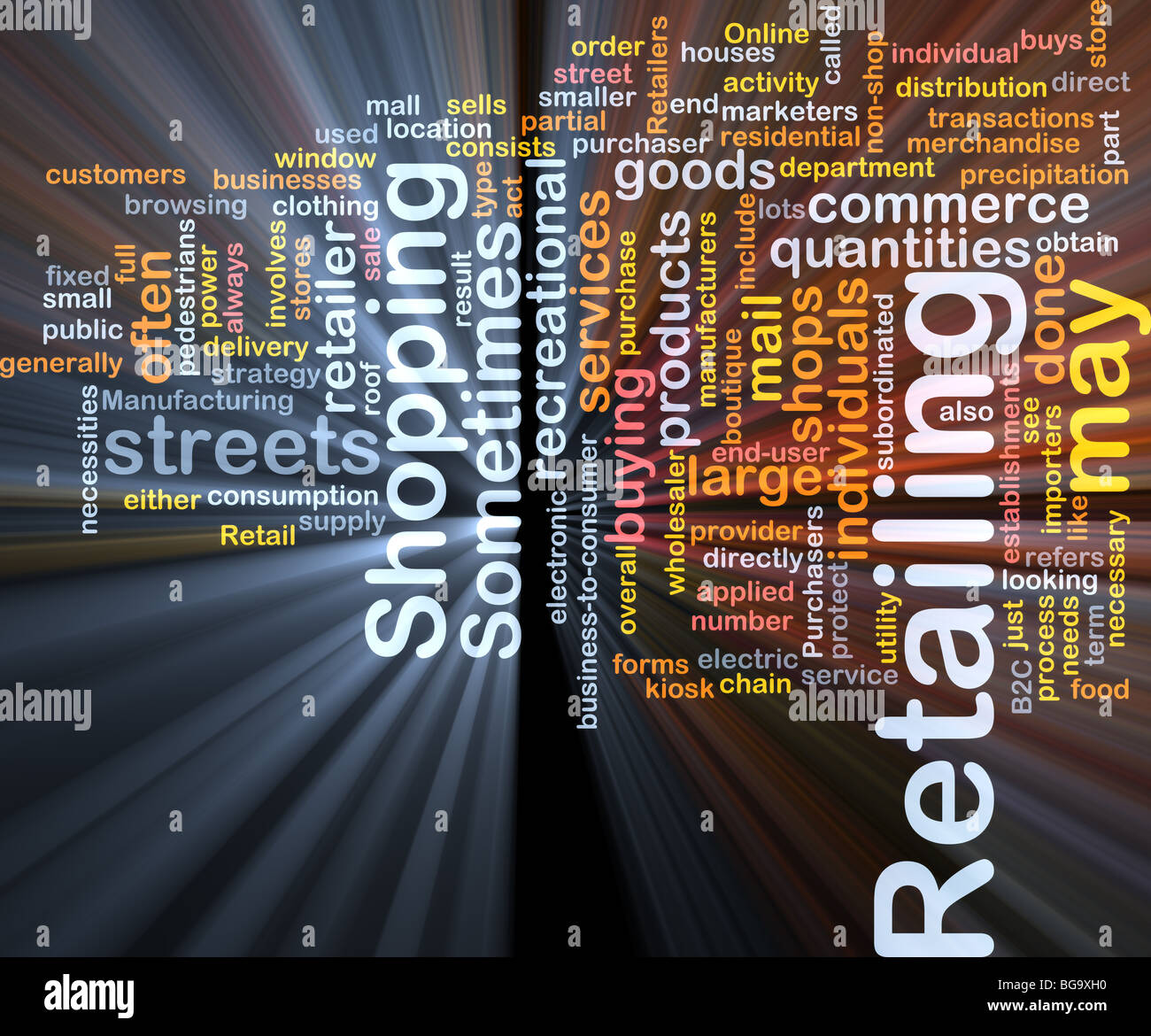 Software package box Word cloud concept illustration of retailing ...