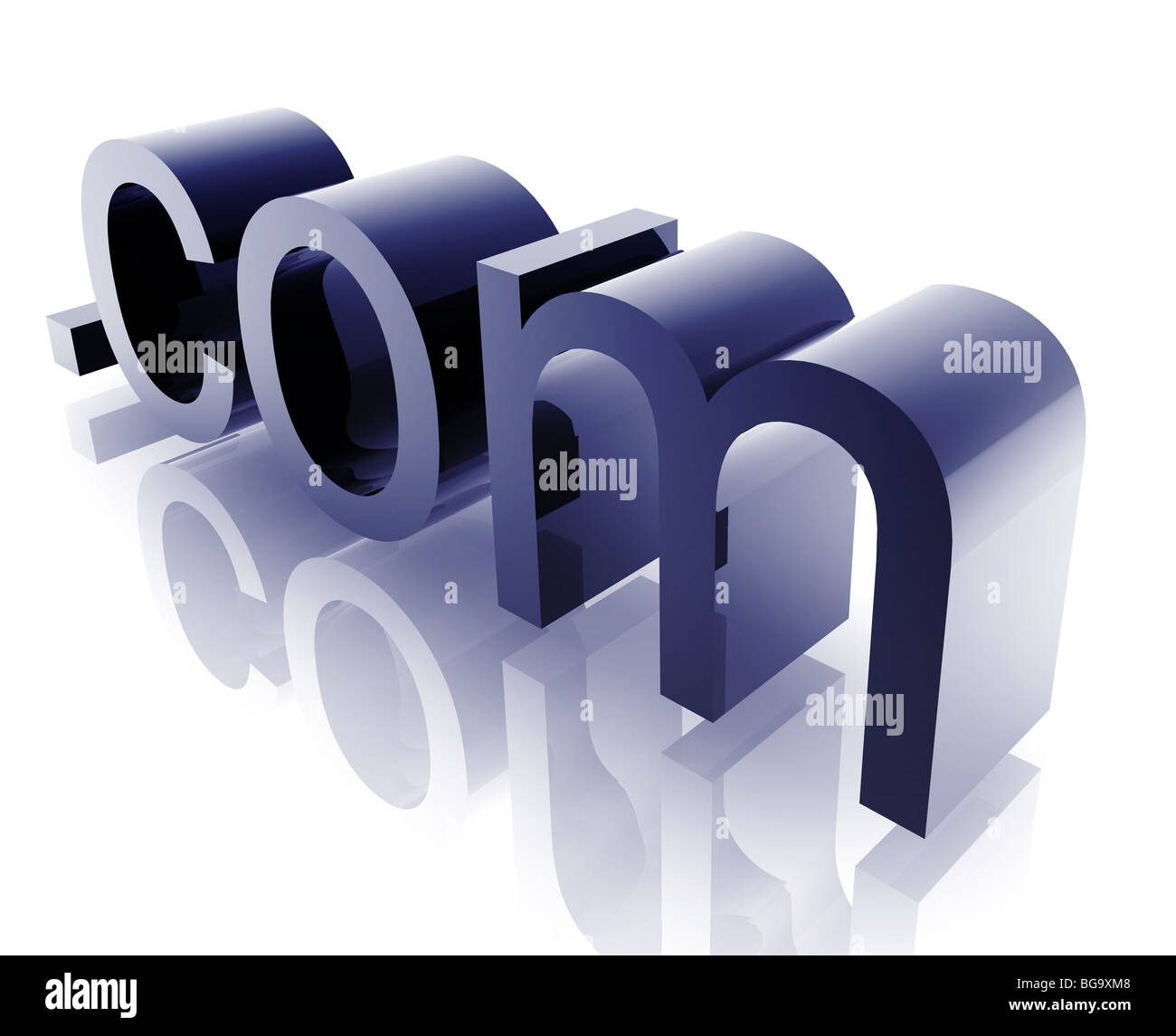 Internet dot com word graphic, with metal chrome style Stock Photo - Alamy