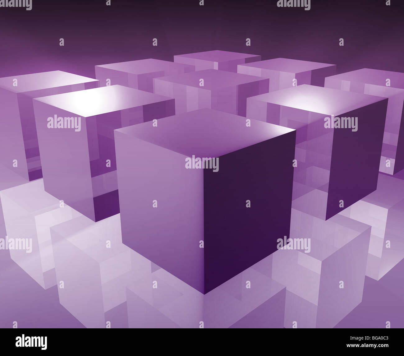 Abstract background illustration of cube geometric shapes Stock Photo ...