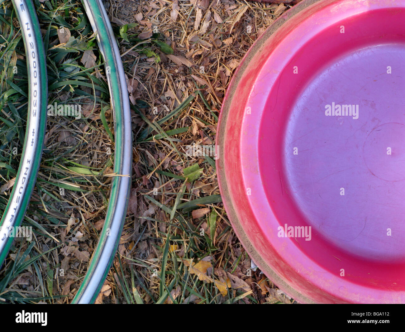 plastic in the backyard Stock Photo - Alamy
