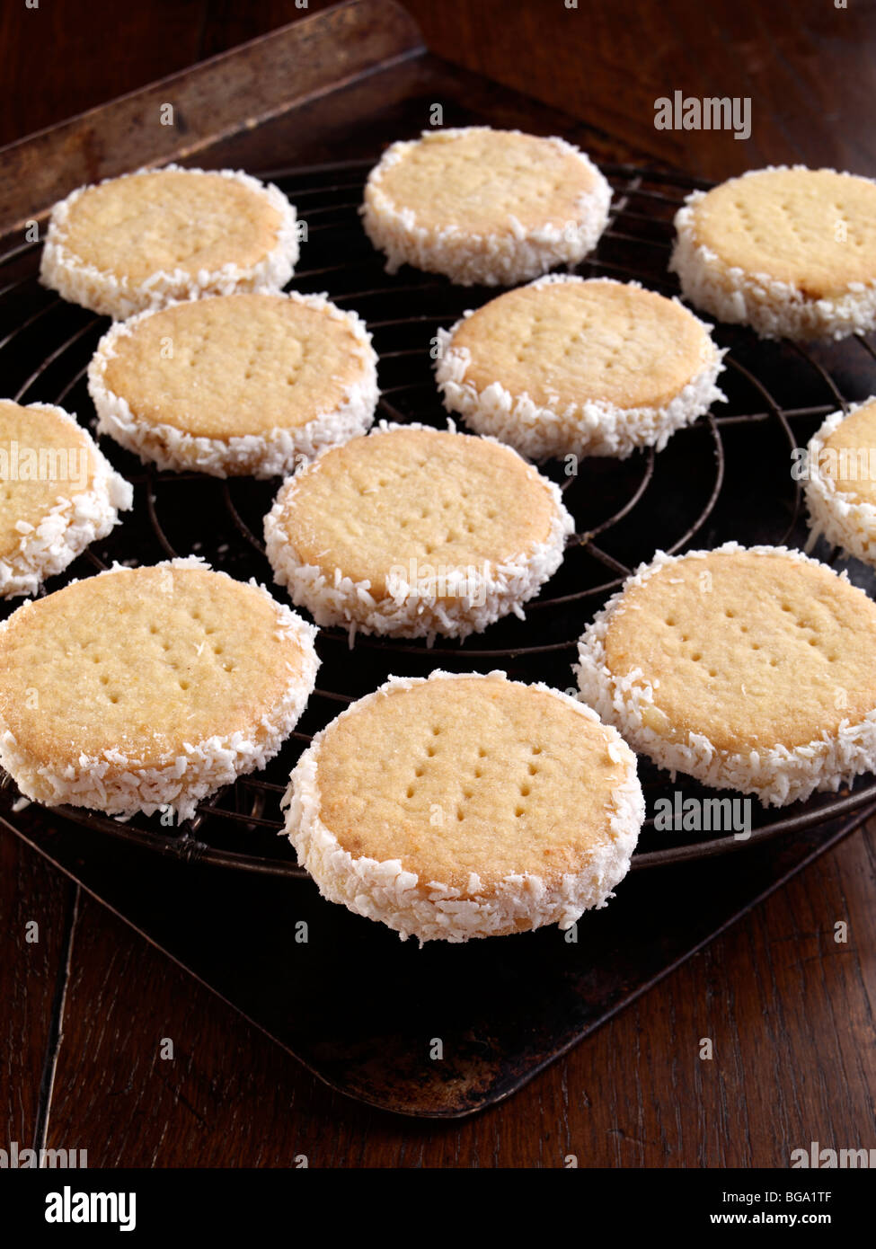 Coconut caramel wheels cookies hi-res stock photography and images - Alamy