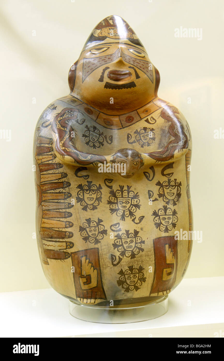 figure, Nasca Culture, National Museum, Lima, Peru, South America Stock ...