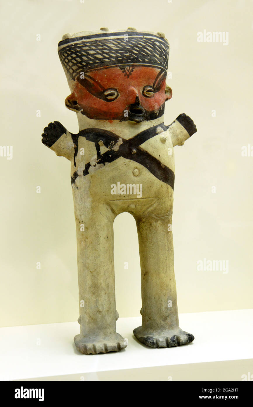 figure, Chancay Culture, National Museum, Lima, Peru, South America ...
