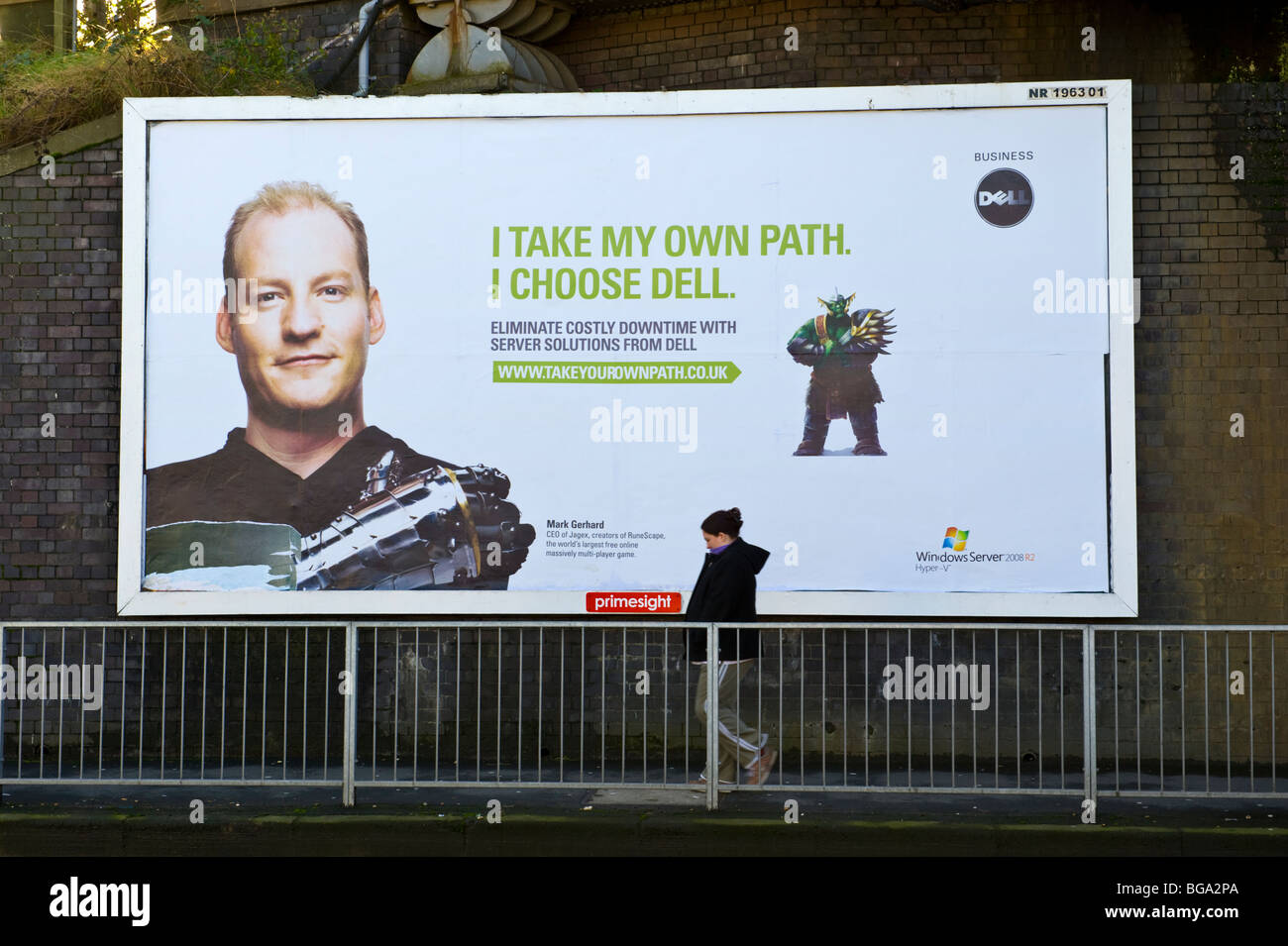 primesight billboard site featuring DELL Business Computers poster in ...