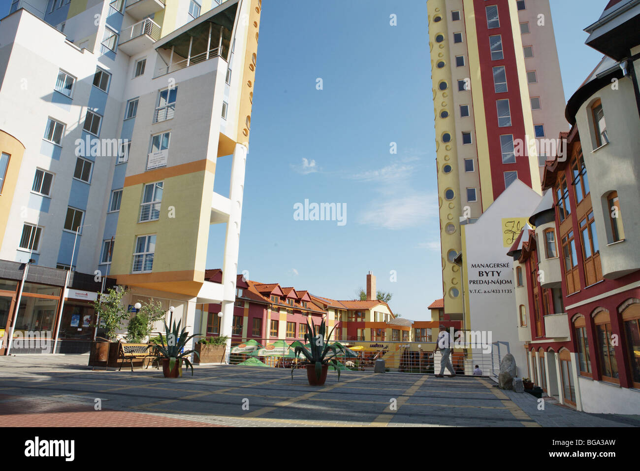 skyscrapers in Lucenec, Slovakia Stock Photo - Alamy