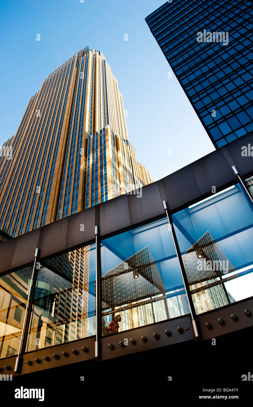 elevated walkway in downtown of large city Stock Photo - Alamy
