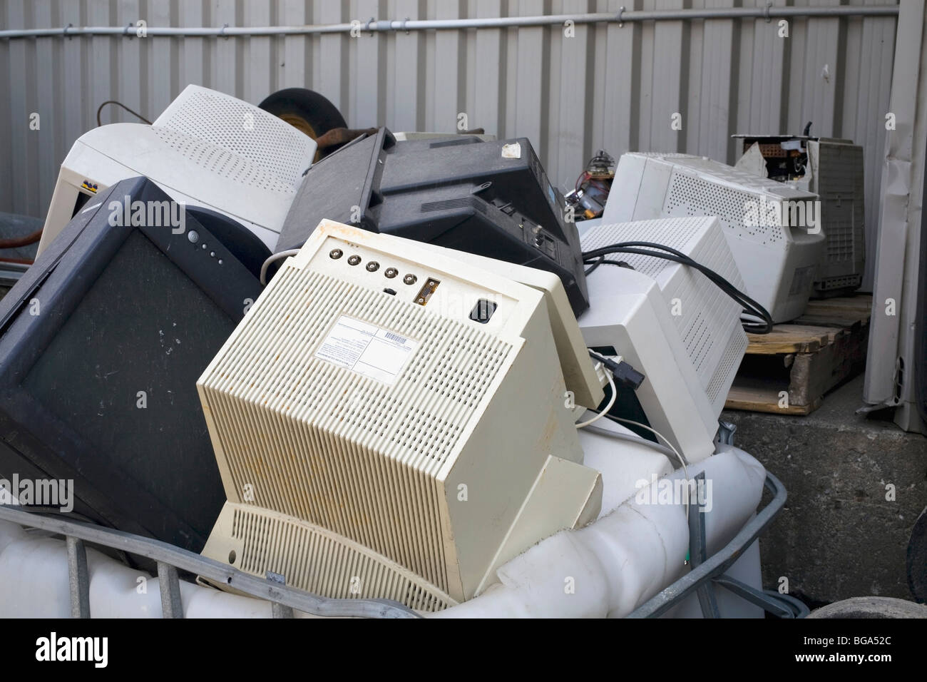 Computers for recycling Stock Photo - Alamy