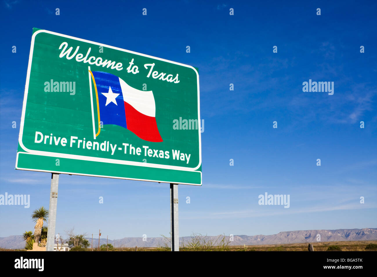 Welcome texas sign hi-res stock photography and images - Alamy