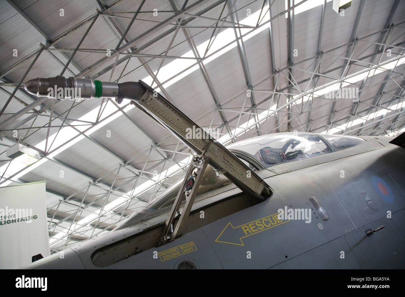 In-flight refueling nozzle on RAF Lightning Stock Photo - Alamy