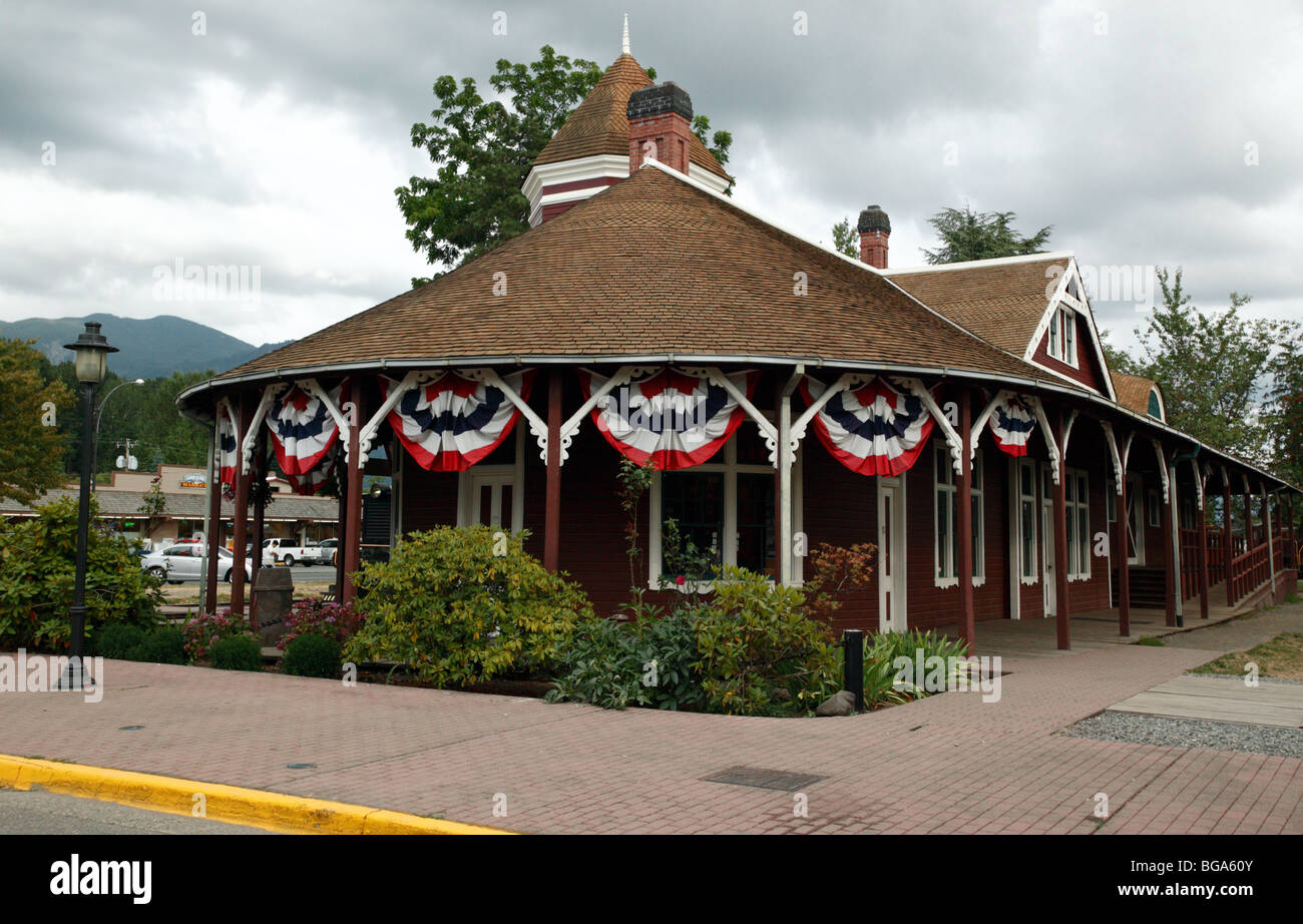 Image of the Snoqualmie Depot at The Northwest Railway Museum Stock ...