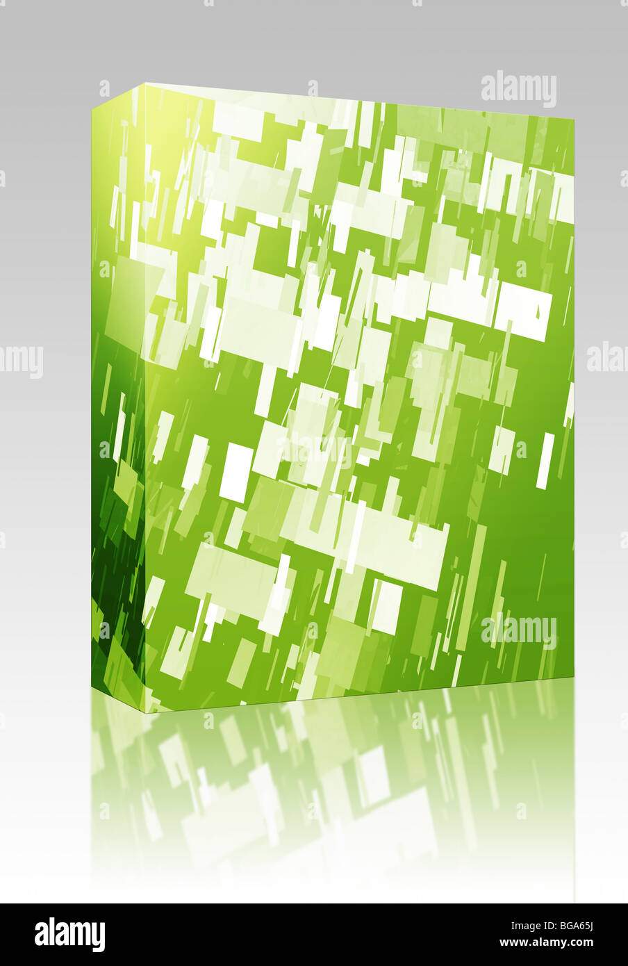 Software package box Abstract background illustration of shattered ...