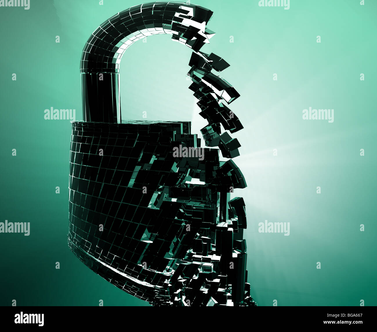 Hacking bypass compromised security with broken lock concept ...