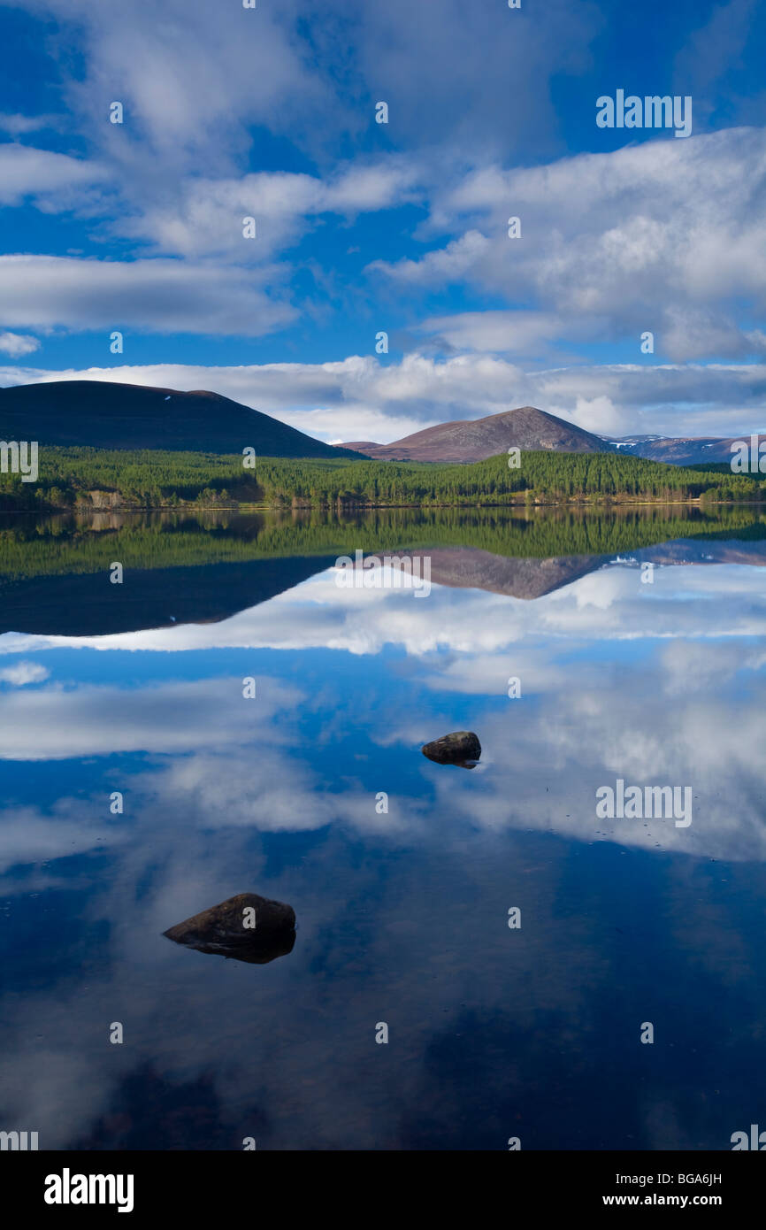 Scotland, Highlands, Cairngorms National Park. Clouds, forest and ...