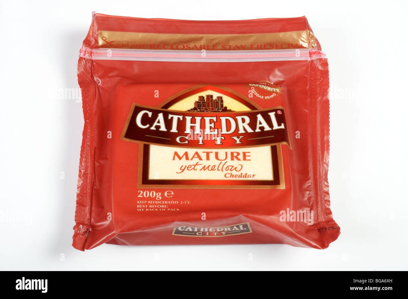 Cathedral City mature cheddar cheese Stock Photo - Alamy